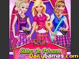 Sisters en princess charm school - Dailygames.com
